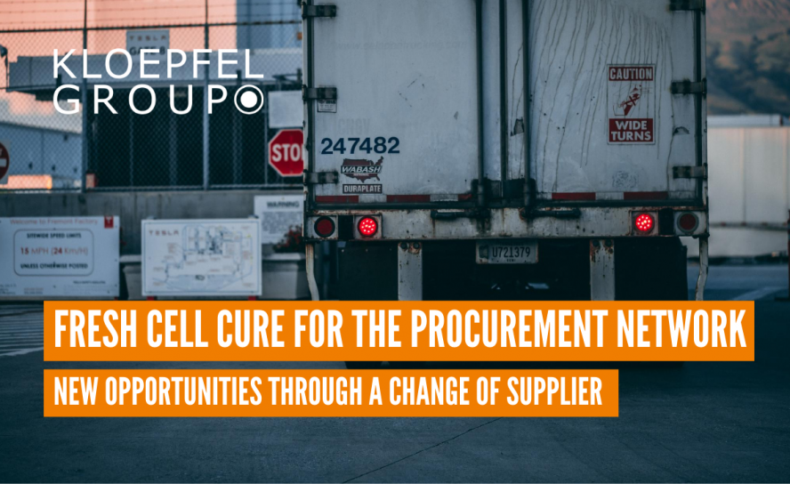 Fresh cell cure for the procurement network - Kloepfel Magazin
