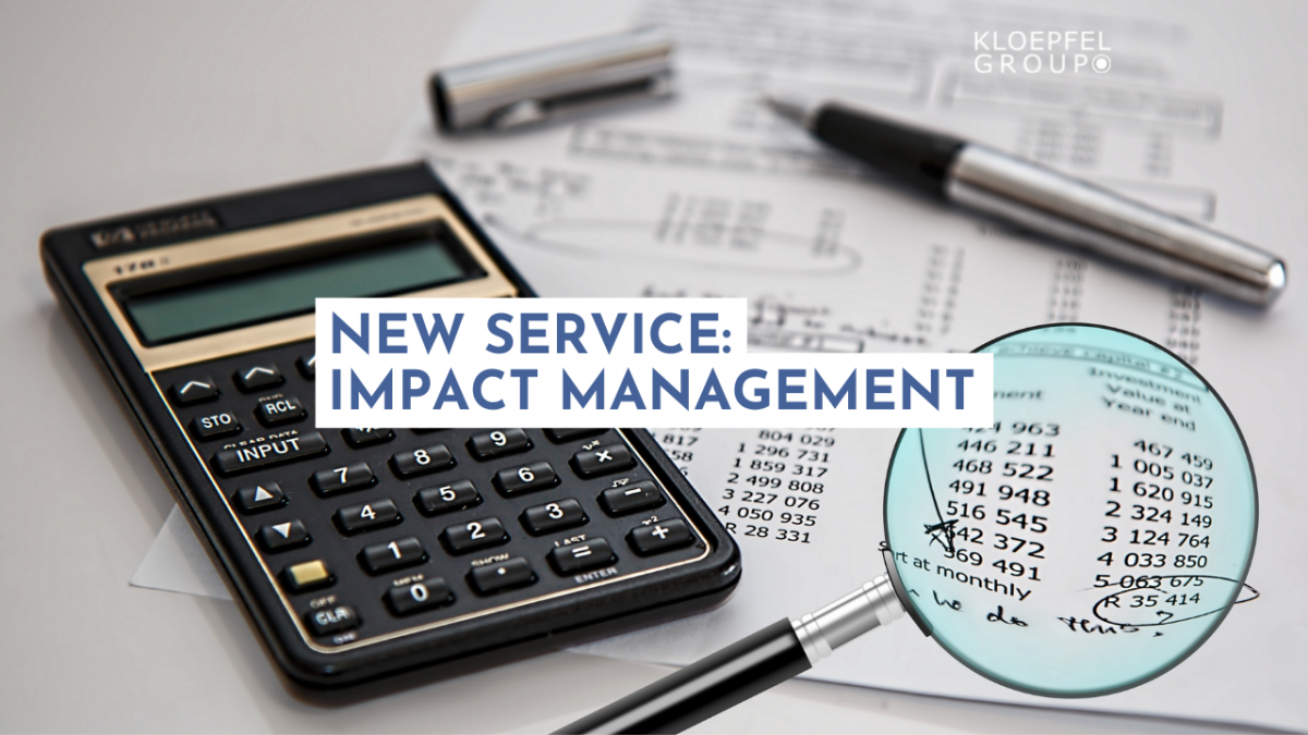 New service: Impact Management | Kloepfel Magazin