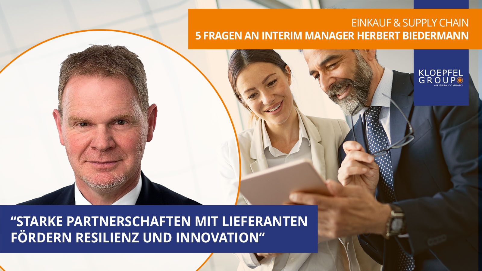 „Starke Partnerschaften mit Lieferanten fördern Resilienz und Innovation“